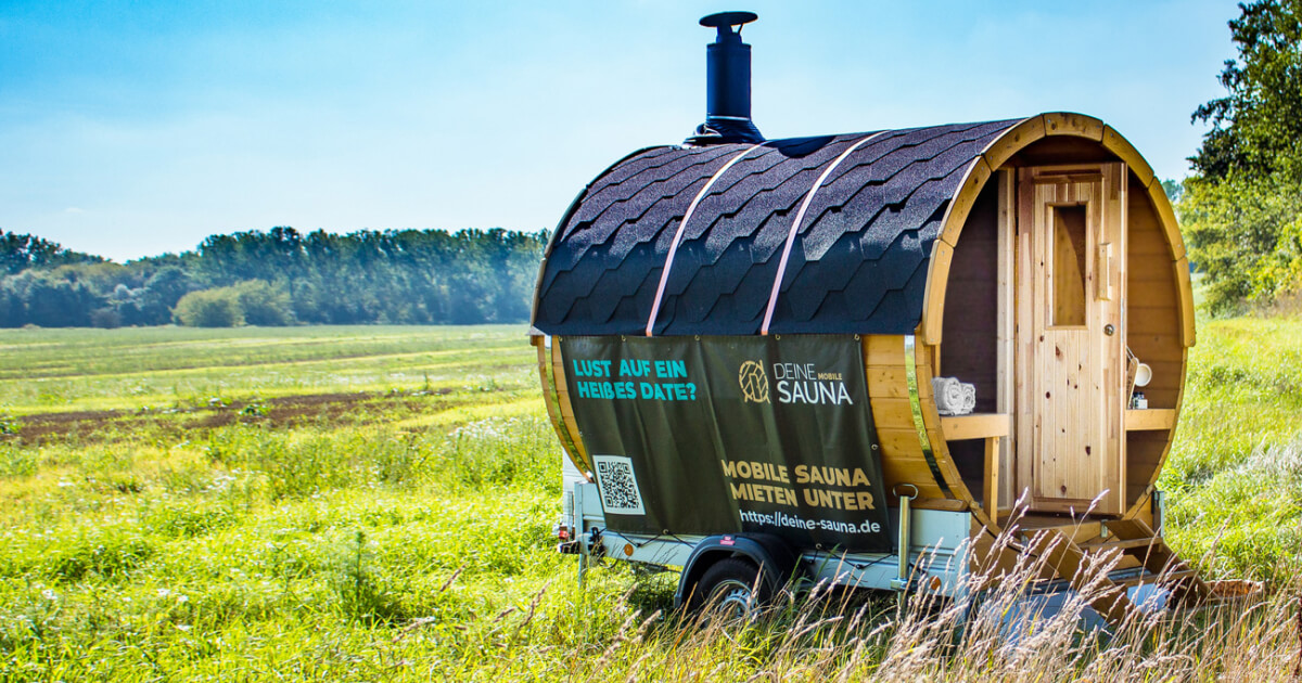 Minimalistische Mobile Mini Sauna In Berlin Mieten Deine Sauna